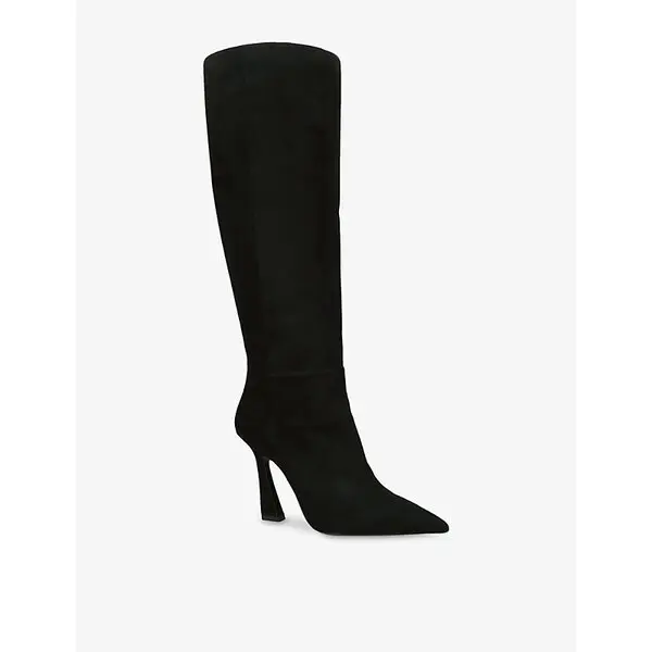 STUART WEITZMAN Vinnie Suede Heeled Knee-high Boots