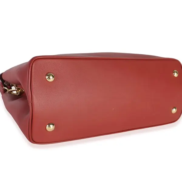 LOUIS VUITTON Rust Smooth Grained Calfskin Capucines Gm Souple