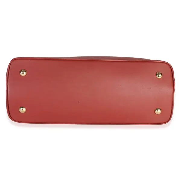 LOUIS VUITTON Capucines Gm Souple Top Handle Bag - Red