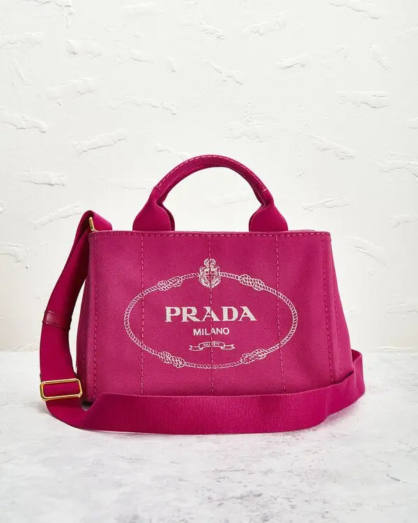 FWRD RENEW Prada Canapa Tote Bag