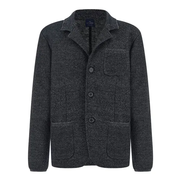 Paul & Shark Wool And Linen Knit Blazer