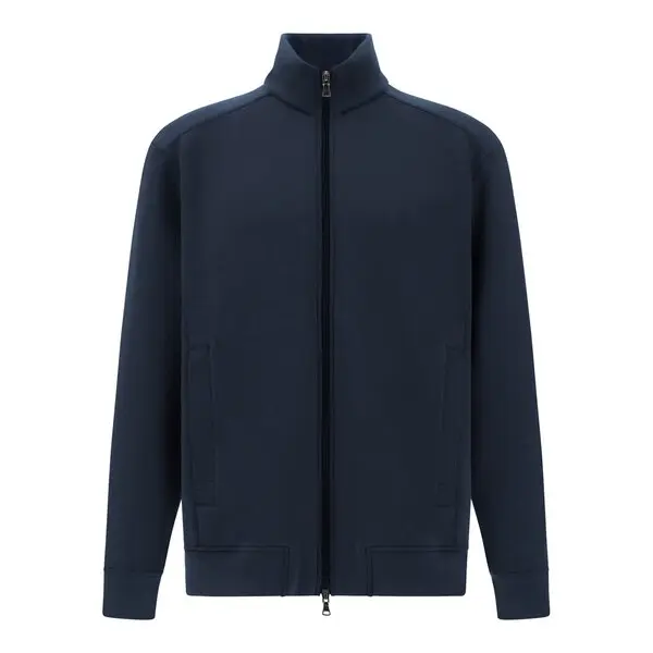 Paul & Shark Active Fleece Cotton Zip-up Sweatshirt - Blue