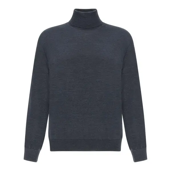 Paul & Shark Superfine 140's Merino Wool Turtleneck Sweater - Midnight Navy