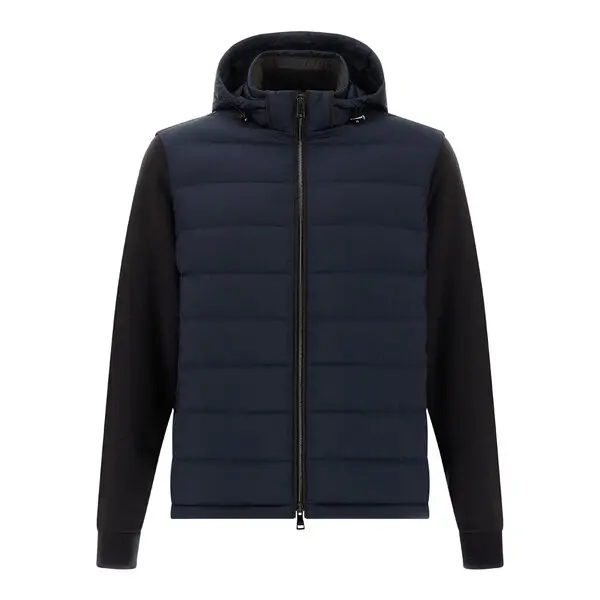 Paul & Shark Ultralight Down Jacket With Removable Wool Sleeves