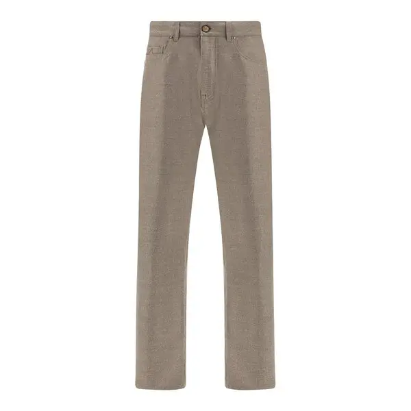 Paul & Shark Varese Trousers In Jersely - Pepper
