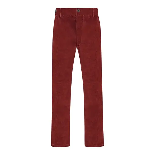 Paul & Shark Alba Trousers In Corduroy - Winery