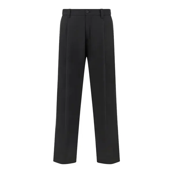 Paul & Shark Como Trousers In Tech Wool - Black