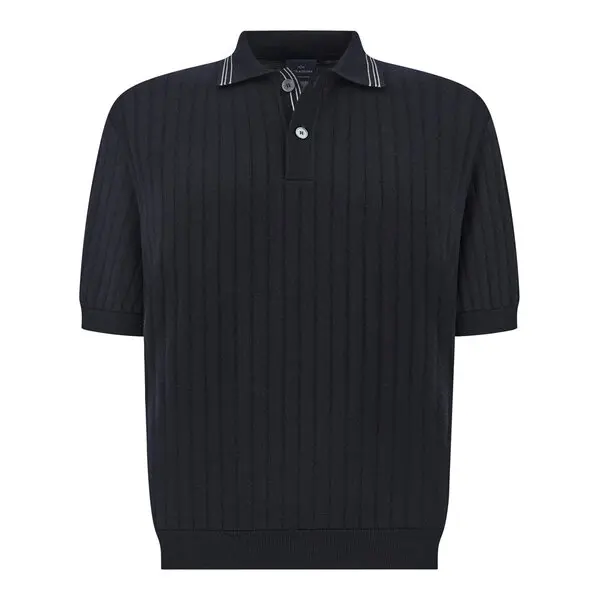 Paul & Shark Summer Wool Polo With Striped Details