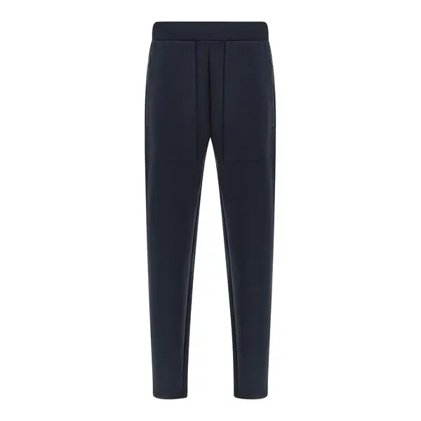 Paul & Shark Supima® Cotton Trousers With Alcantara® Details - Blue