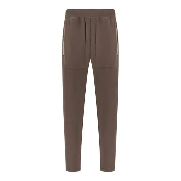 Paul & Shark Supima® Cotton Trousers With Alcantara® Details - Falcon