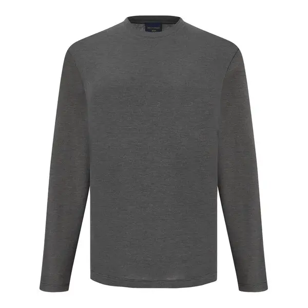 Paul & Shark Fil-à-fil Cotton Blend T-shirt - Dark Grey