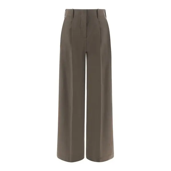 Paul & Shark Pleated Palazzo Trousers In Tech Wool