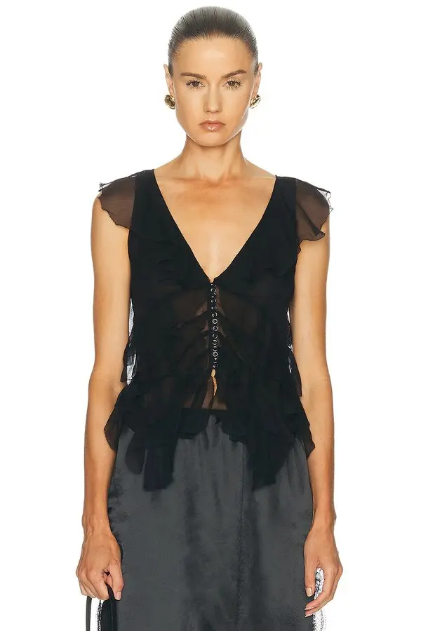 LoveShackFancy Elvareen Top