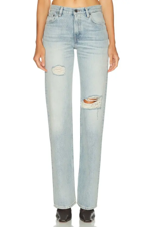 HAIKURE Star Straight Leg Denim Jeans