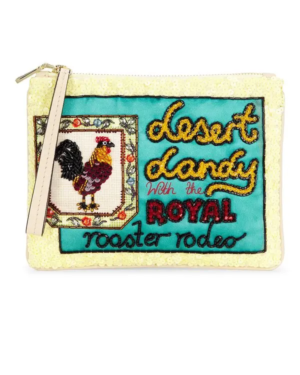 ALEMAIS Ace Rooster Embellished Clutch - Multi