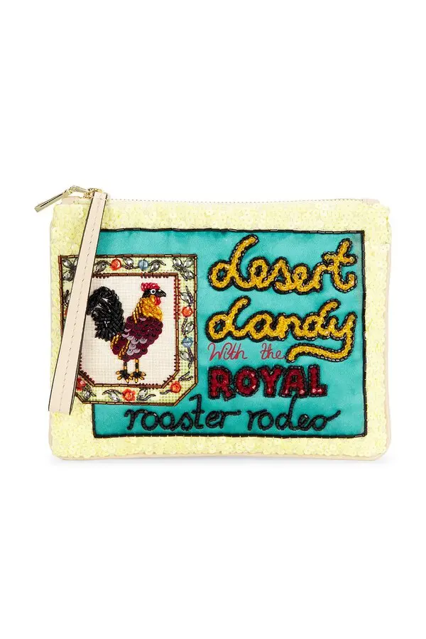 ALEMAIS Ace Rooster Embellished Clutch - Multi