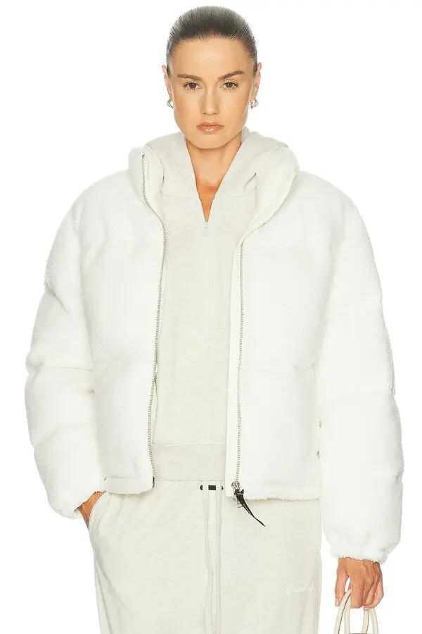 Canada Goose Puffer Fleece Jacket With Funnel Neck