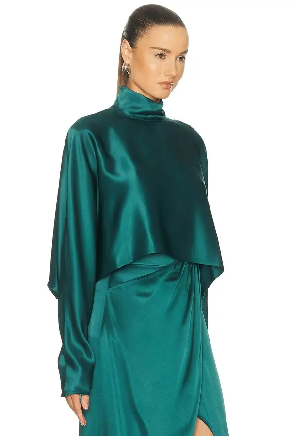 Lapointe Satin Caftan Top