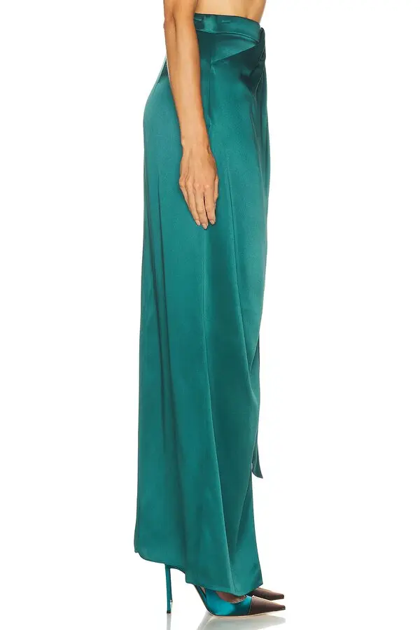 Lapointe Satin Wrap Maxi Skirt