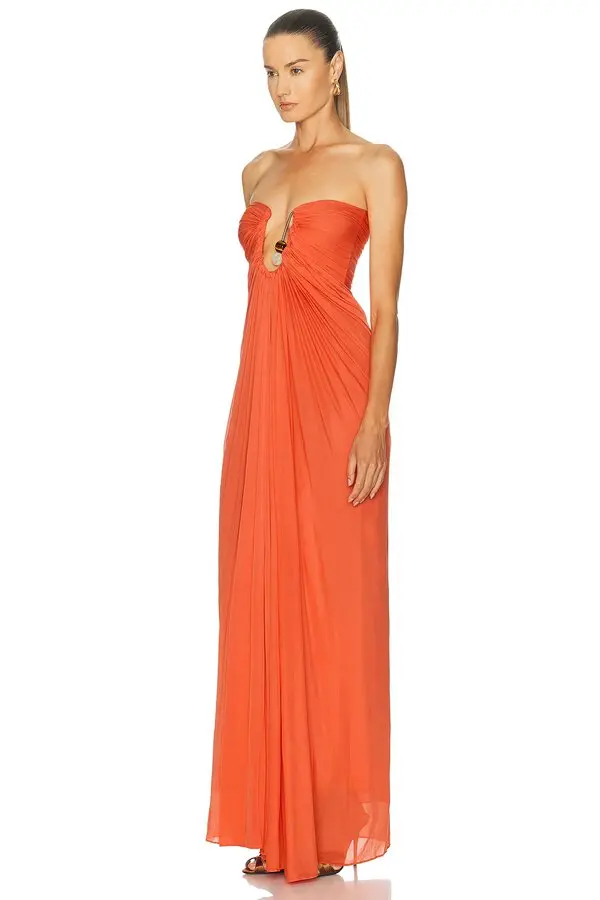 Christopher Esber Helix Crystal Strapless Gown