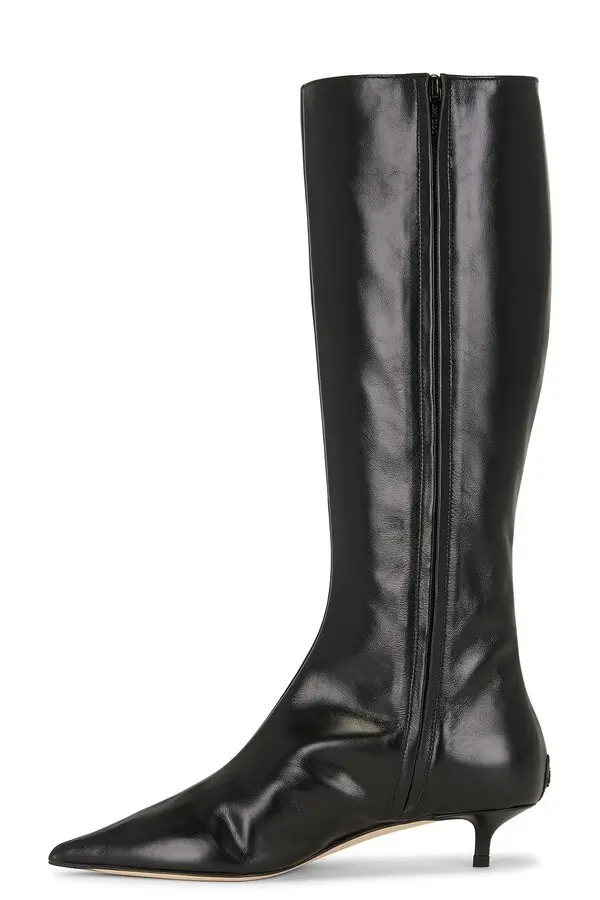 JIMMY CHOO Amis Kb 35 Leather Boot - Black