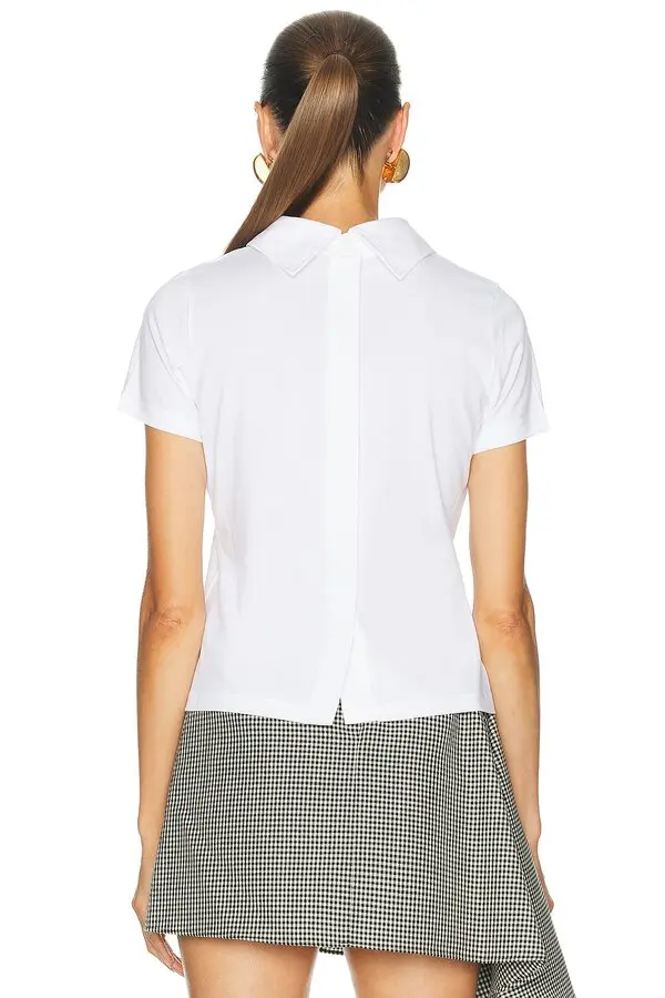 Givenchy High Collar Popeline T-shirt