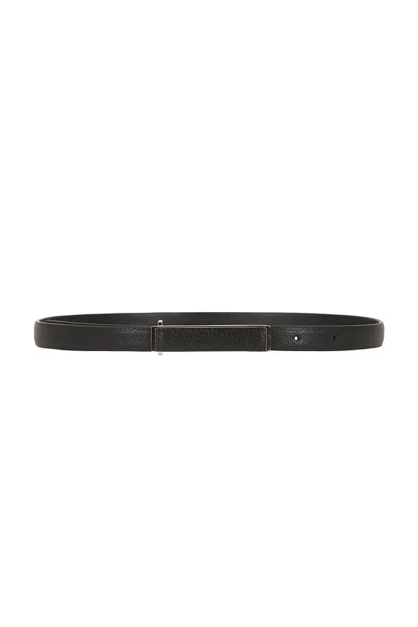 TOM FORD Shiny Supple Grain Leather Belt - Black