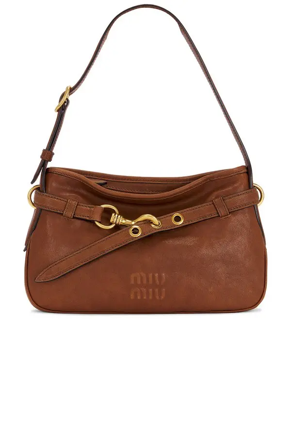 Miu Miu Lambskin Leather Shoulder Bag