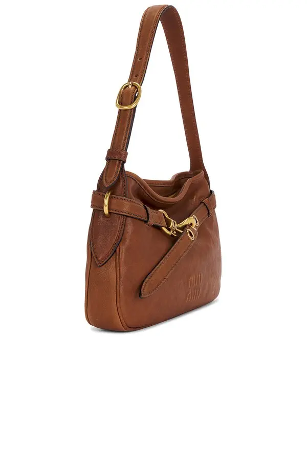 Miu Miu Lambskin Leather Shoulder Bag