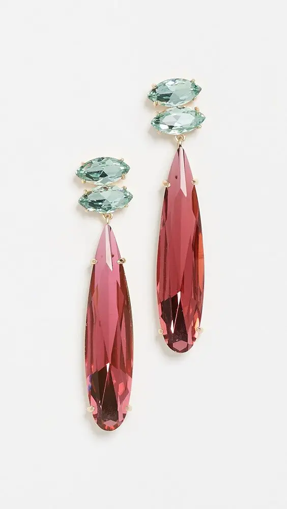 ROXANNE ASSOULIN The Icicle Earrings - Light Azore/padparadscha