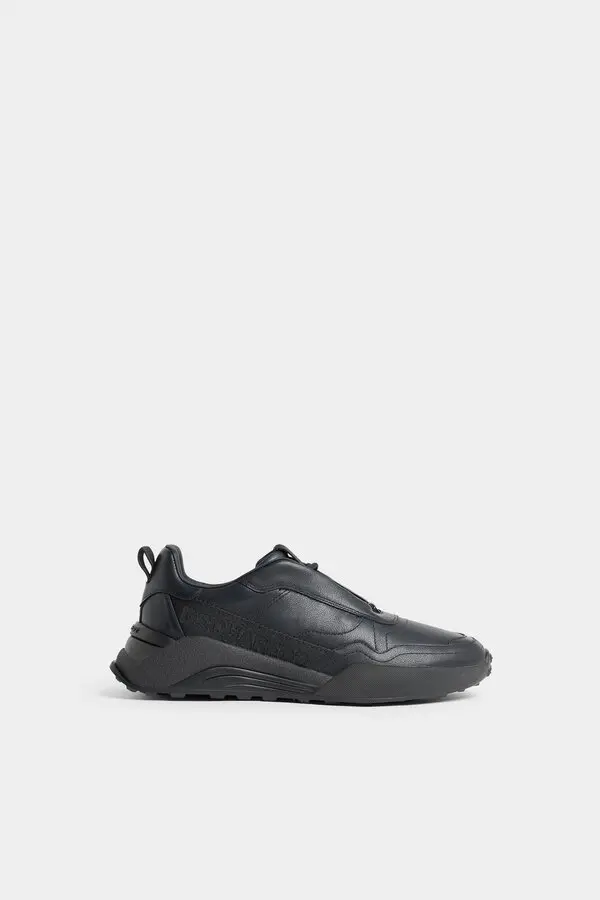Dsquared2 Leather Flow Sneakers - Black
