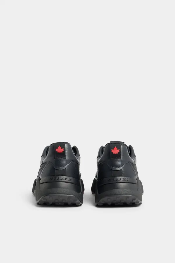 Dsquared2 Leather Flow Sneakers - Black