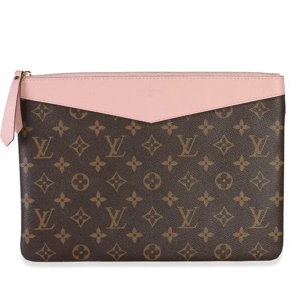 LOUIS VUITTON Monogram Canvas Daily Pouch - Pink