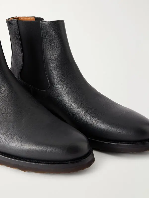 Mr P. Leather Chelsea Boots - Black