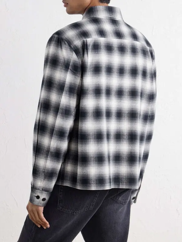 CORRIDOR Zoclao Checked Zip-up Cotton Jacket