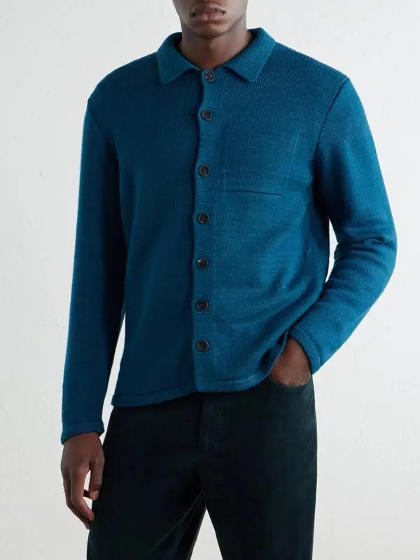 Inis Meáin Merino Wool And Linen-blend Cardigan