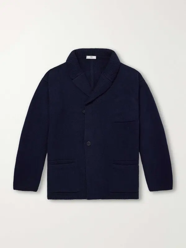 Inis Meáin Wool And Cashmere-blend Cardigan - Navy