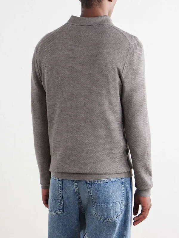 Mr P. Cashmere And Silk-blend Polo Sweater