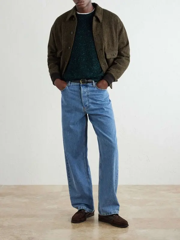 Inis Meáin Merino Wool And Cashmere-blend Sweater