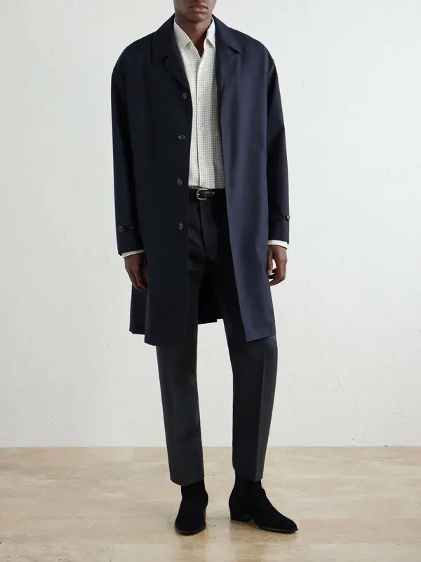 Zegna Checked Silk-twill Shirt
