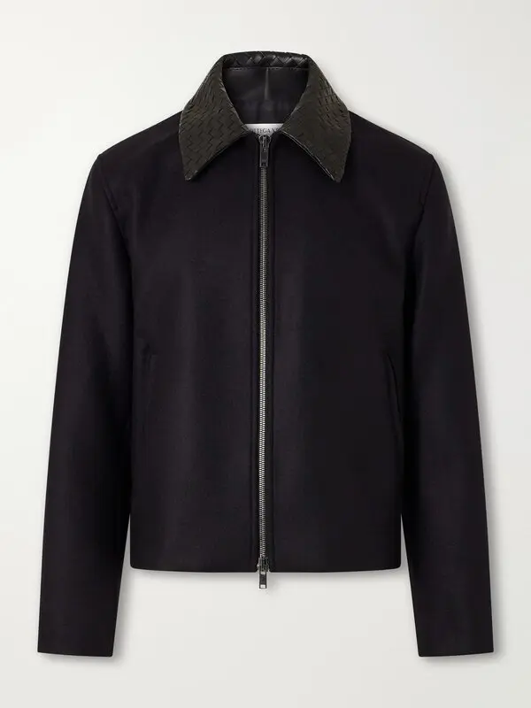 Bottega Veneta Intrecciato Wool-felt Jacket