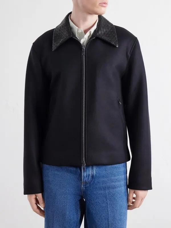 Bottega Veneta Intrecciato Wool-felt Jacket