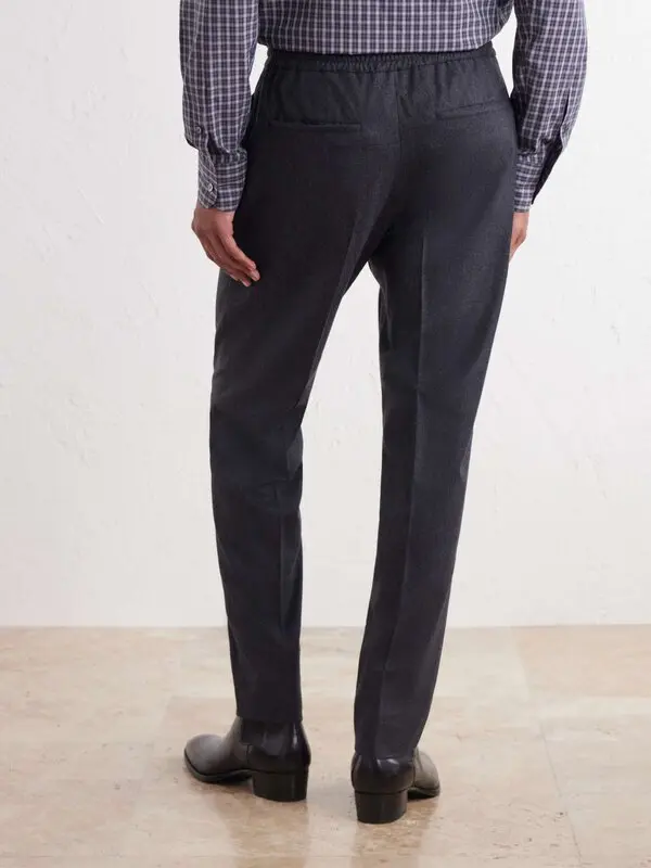 Zegna Straight-leg Wool, Cashmere And Silk-blend Trousers
