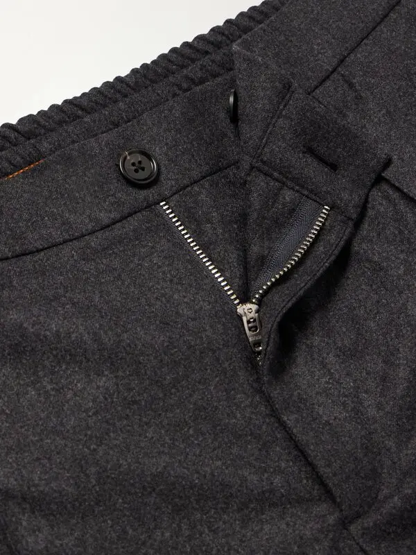 Zegna Straight-leg Wool, Cashmere, And Silk-blend Trousers