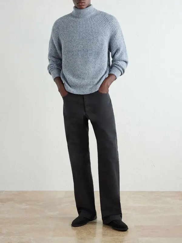 Inis Meáin Boatbuilder Ribbed Cashmere Sweater