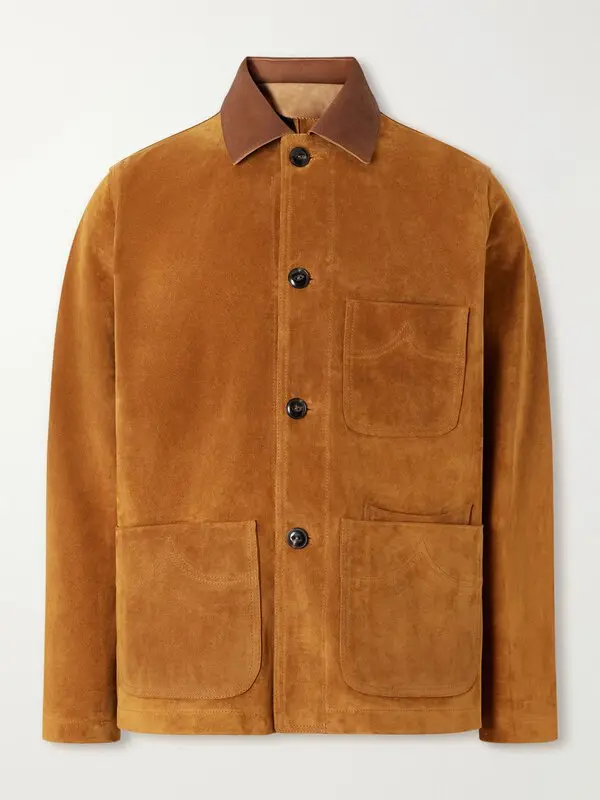 FORTELA Montana Suede Jacket With Leather Trim