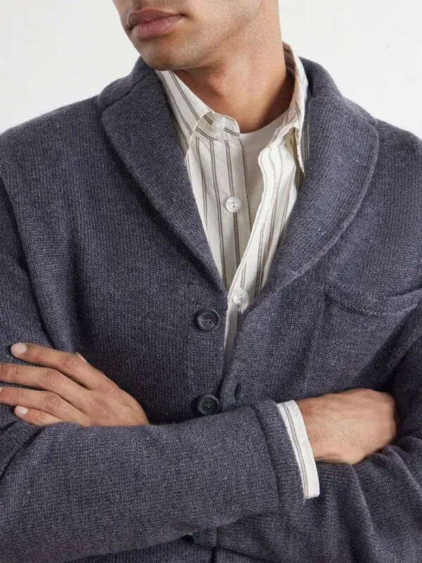 Inis Meáin Merino Wool And Linen-blend Cardigan