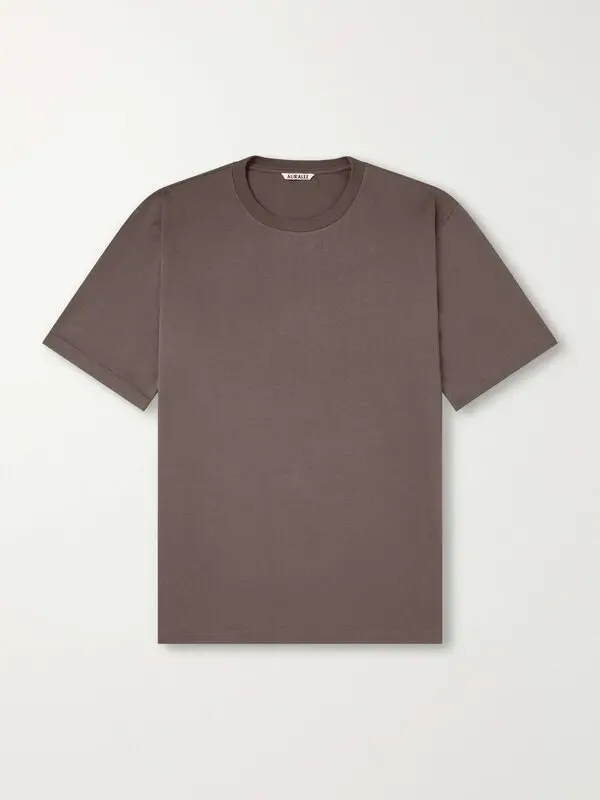 Auralee Luster Cotton-jersey T-shirt