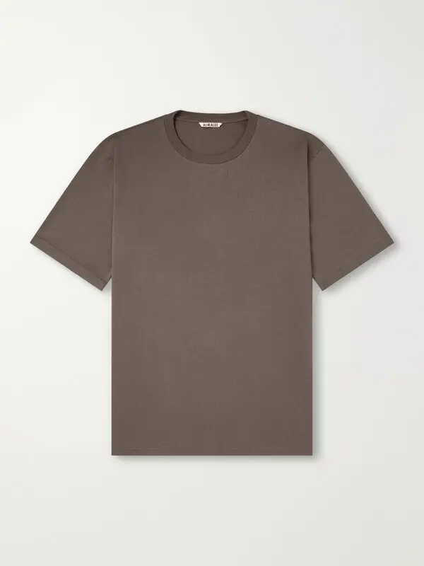 Auralee Luster Cotton-jersey T-shirt