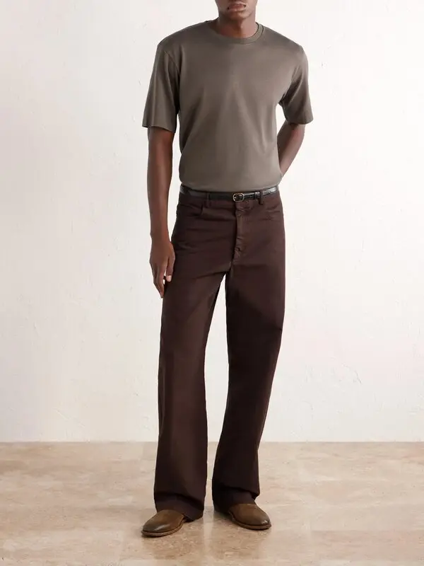 Auralee Luster Cotton-jersey T-shirt